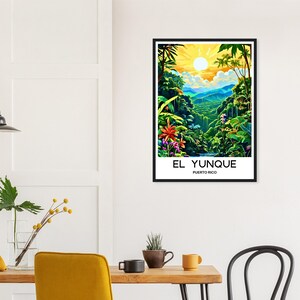 El Yunque Rainforest Travel Print El Yunque Poster Caribbean Art Print ...