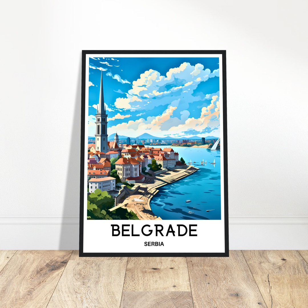 Belgrade Travel Print Belgrade Poster Serbian Art Print Serbia Lover ...