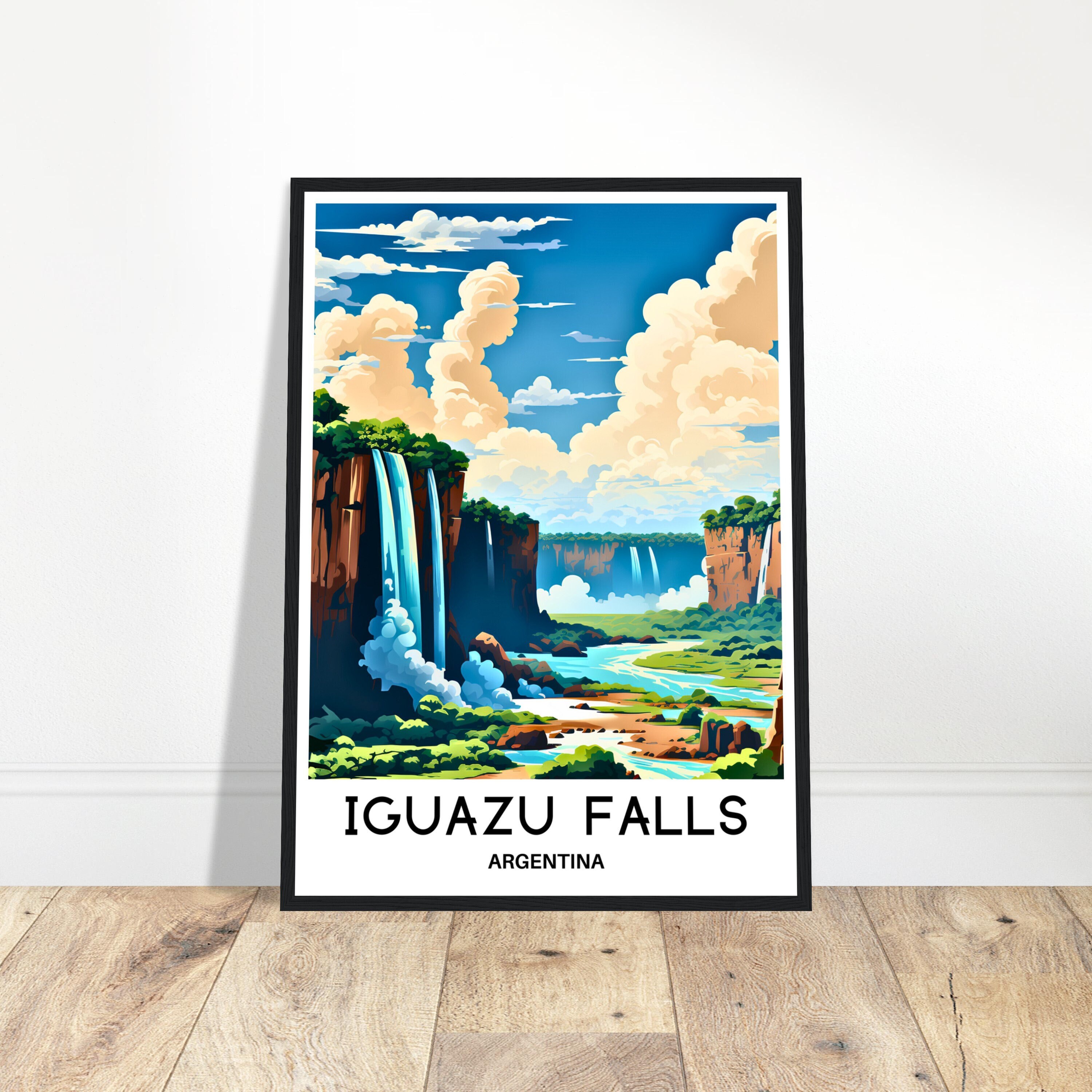 Iguazu Falls Travel Print Iguazu Falls Poster Argentinian Art Print ...