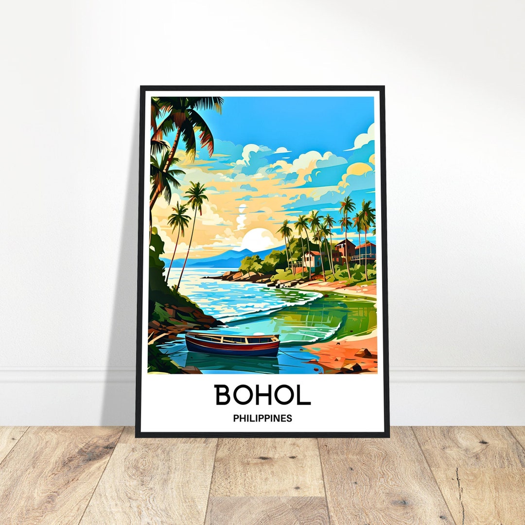 Bohol Island Travel Print Poster Philippines Art Print Philippines ...