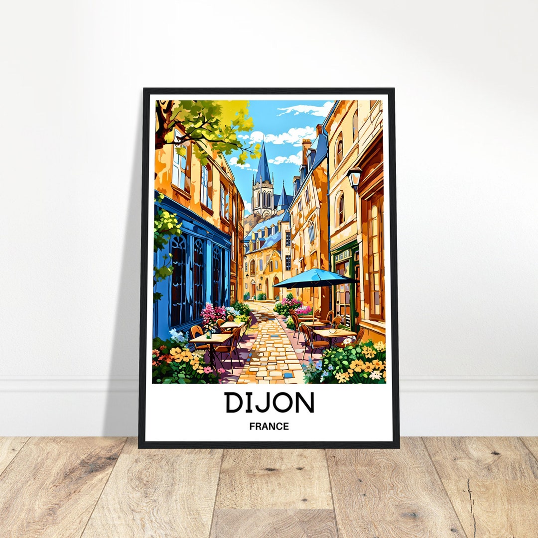 Dijon Travel Print Dijon Poster French Art Print France Lover Gift Wall ...