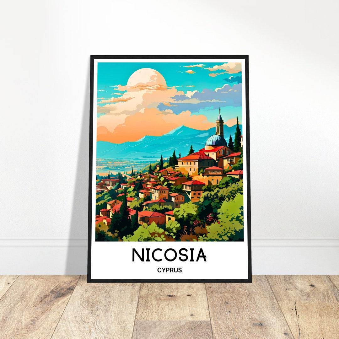 Nicosia Travel Print Nicosia Poster Cyprian Art Print Cyprus Lover Gift ...