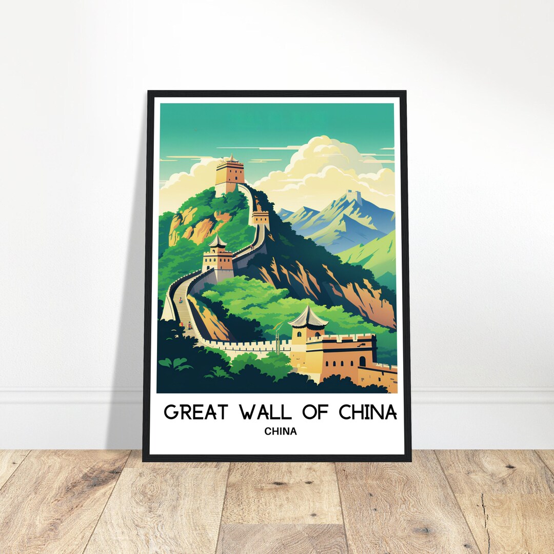 Great Wall of China Travel Print China Poster Chinese Art Print China ...