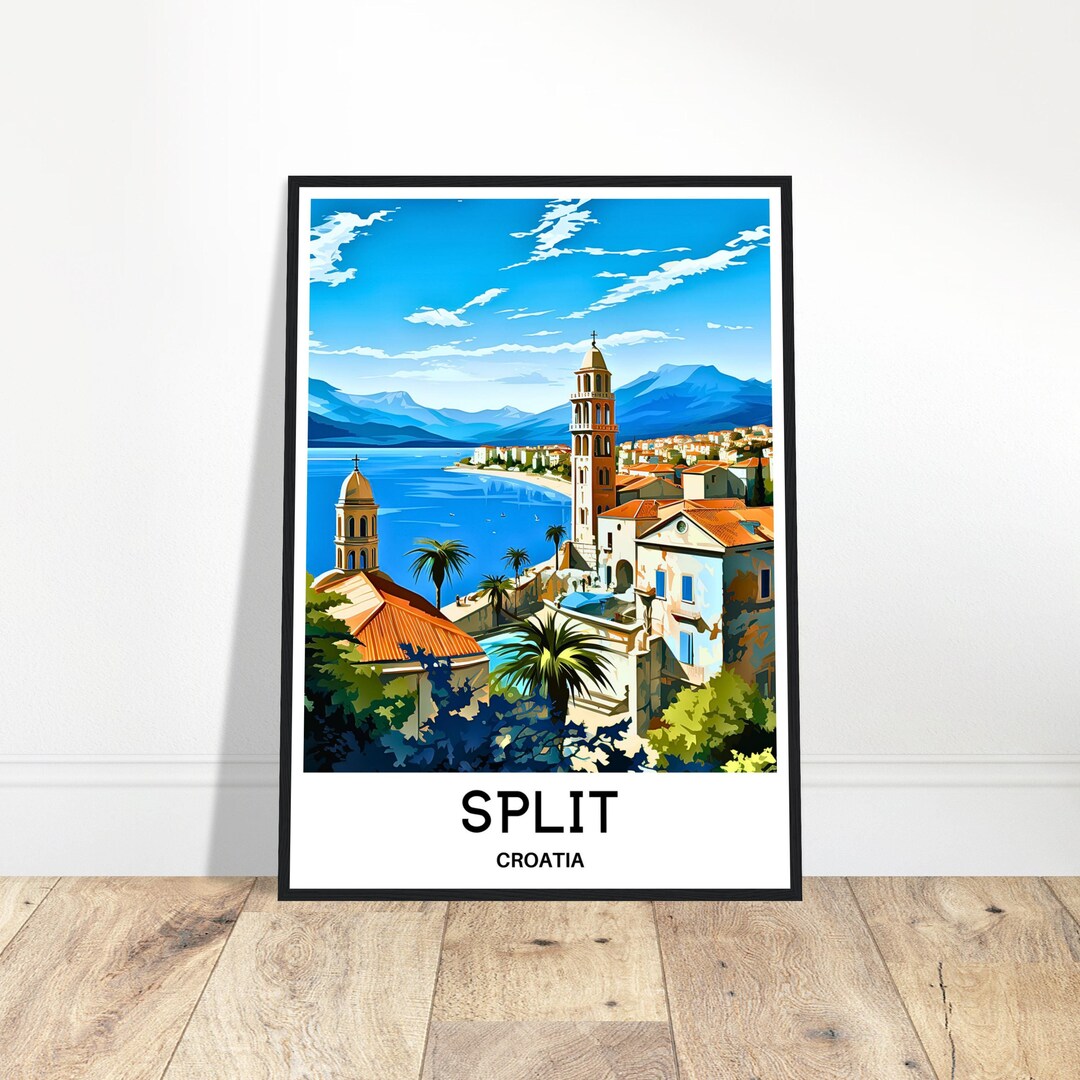 Split Travel Print Split Poster Croatian Art Print Croatia Lover Gift ...