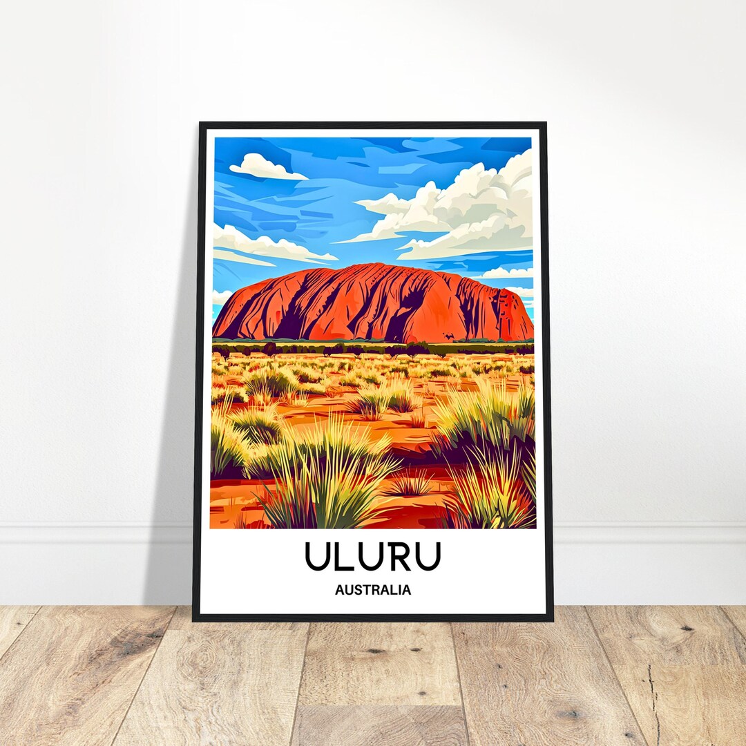 Uluru Travel Print Uluru Poster Australian Art Print Australia Lover ...