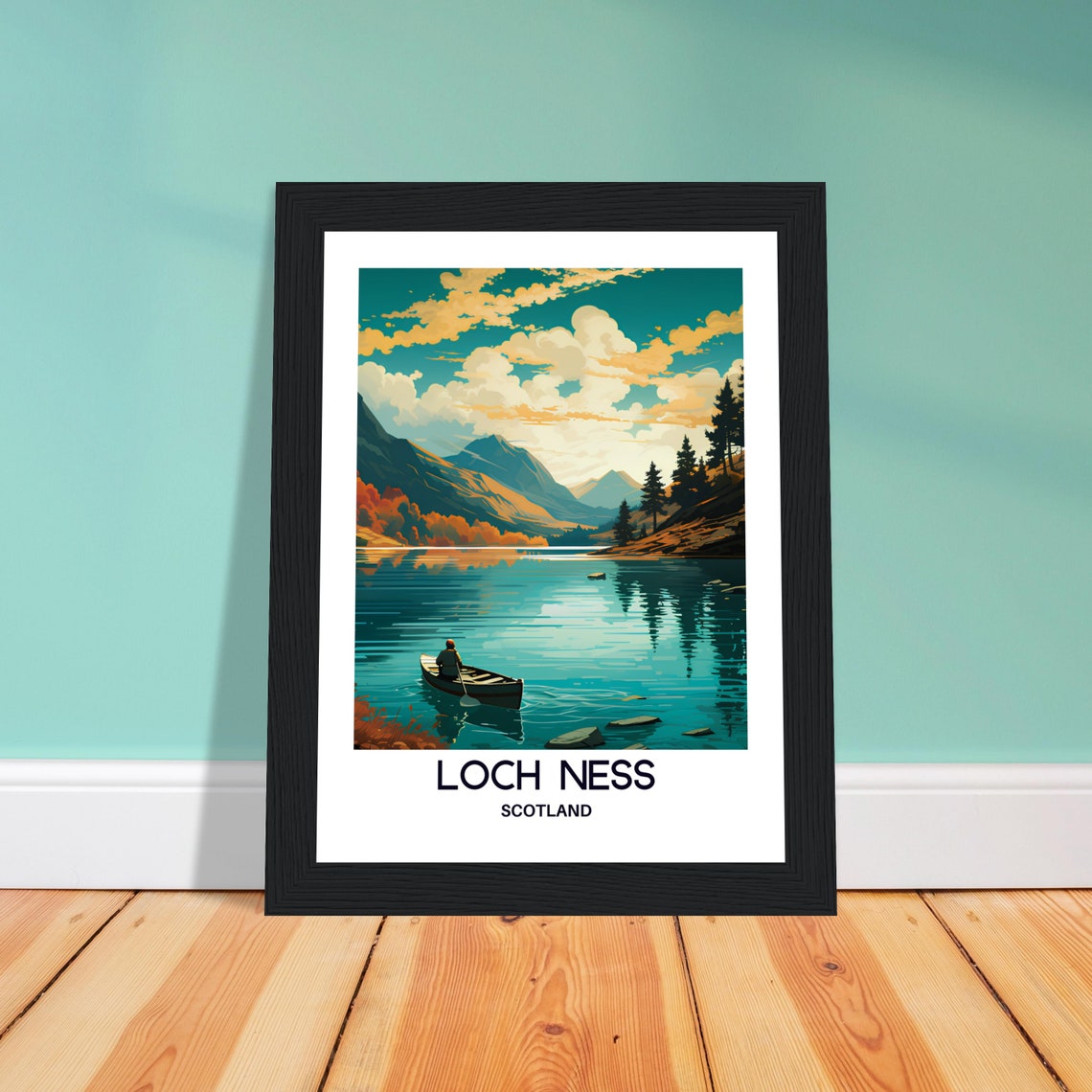 Loch Ness Travel Poster Loch Ness Travel Print Loch Ness - Etsy UK