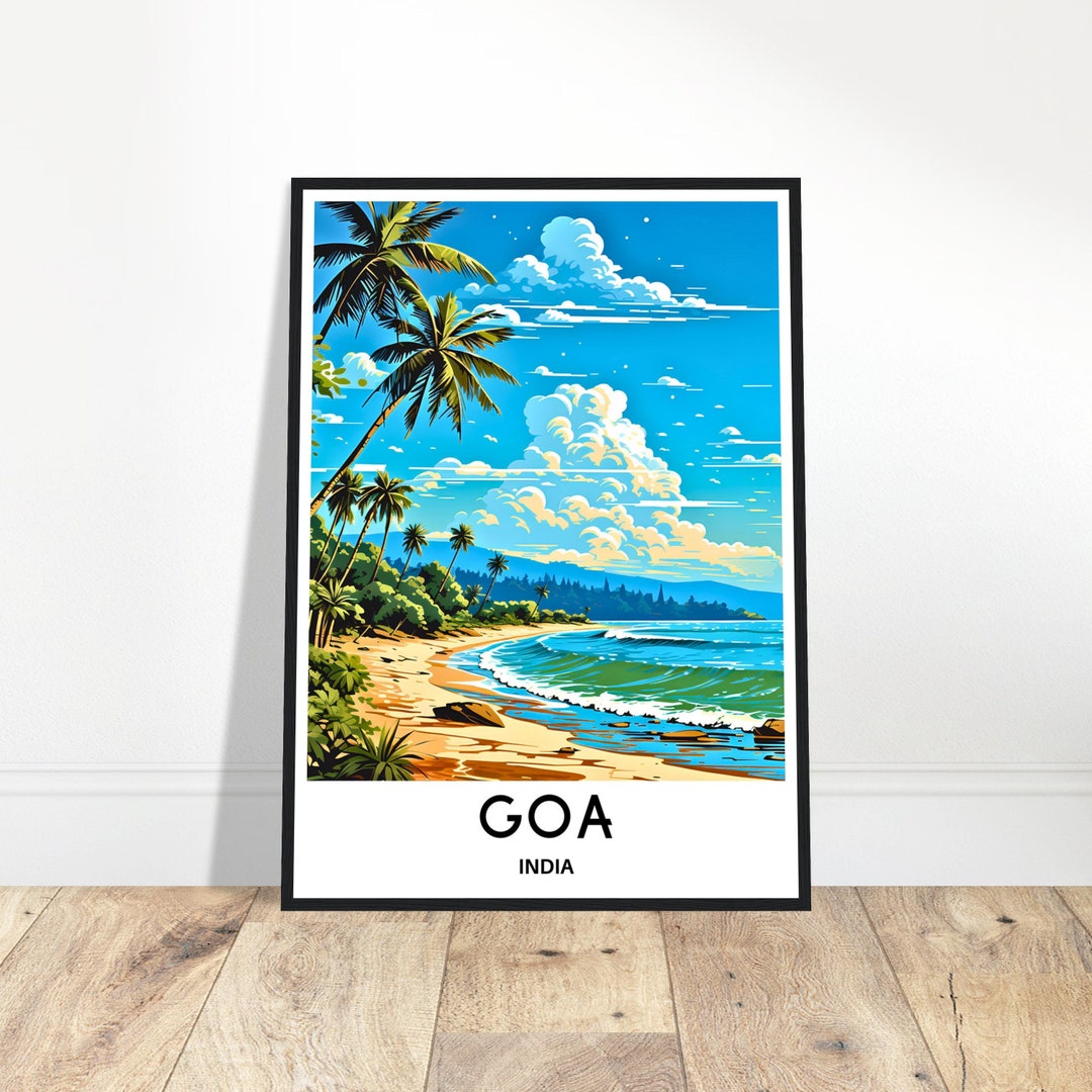 Goa Travel Print Goa Poster Indian Art Print India Lover Gift Wall ...