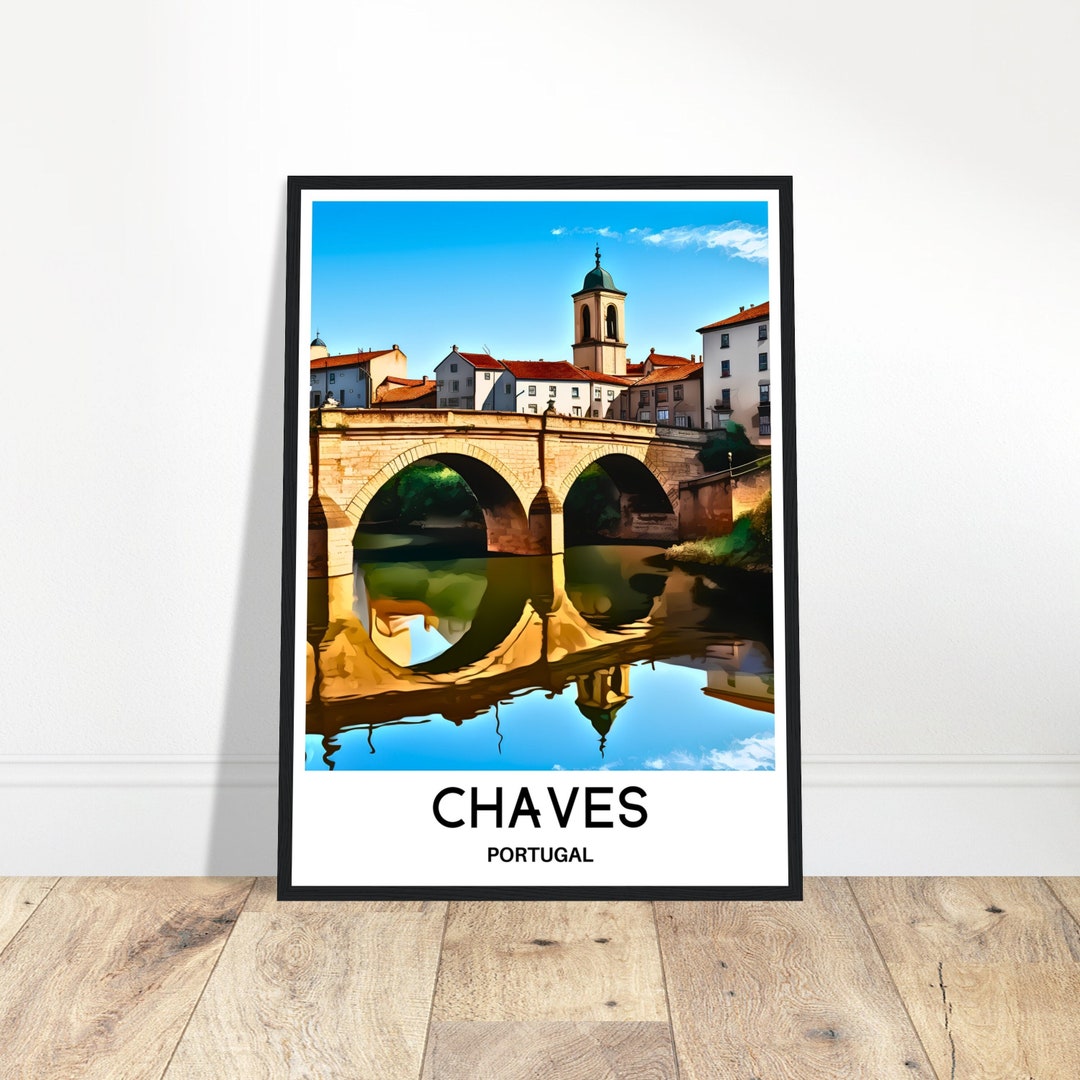 Chaves Travel Print Chaves Poster Portuguese Art Print Portugal Lover ...
