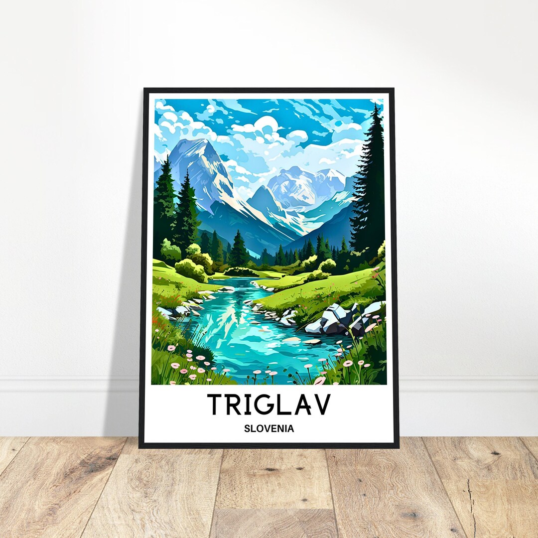 Triglav Travel Print Triglav Poster Slovenian Art Print Slovenia Lover ...