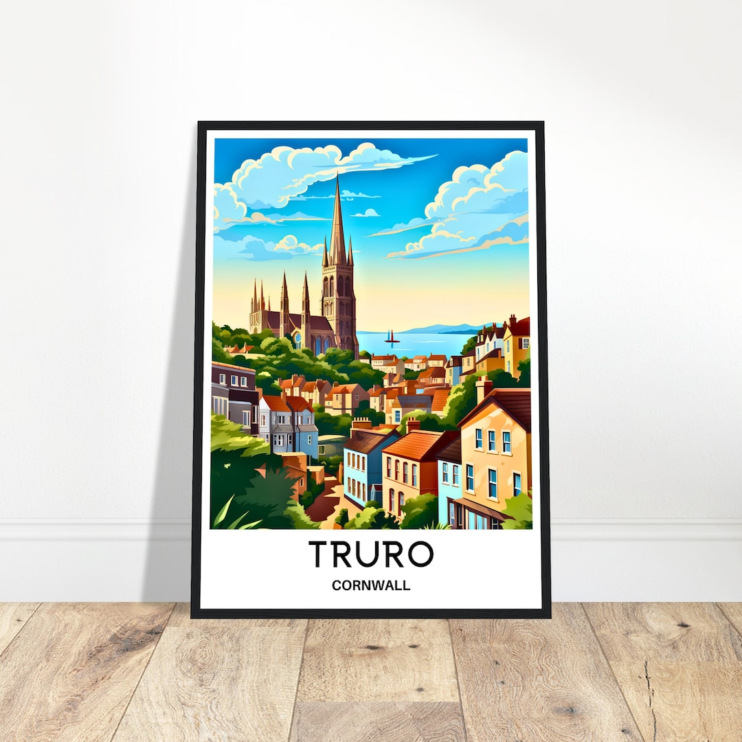 Truro Travel Print Truro City Poster English Art Print England Lover ...