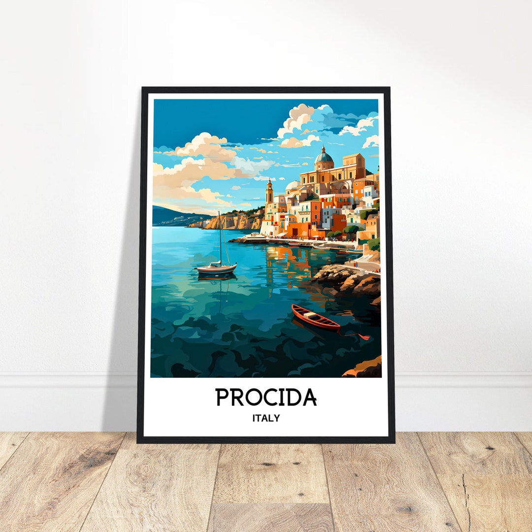 Procida Travel Print Procida Poster Italian Art Print Italy Lover Gift ...