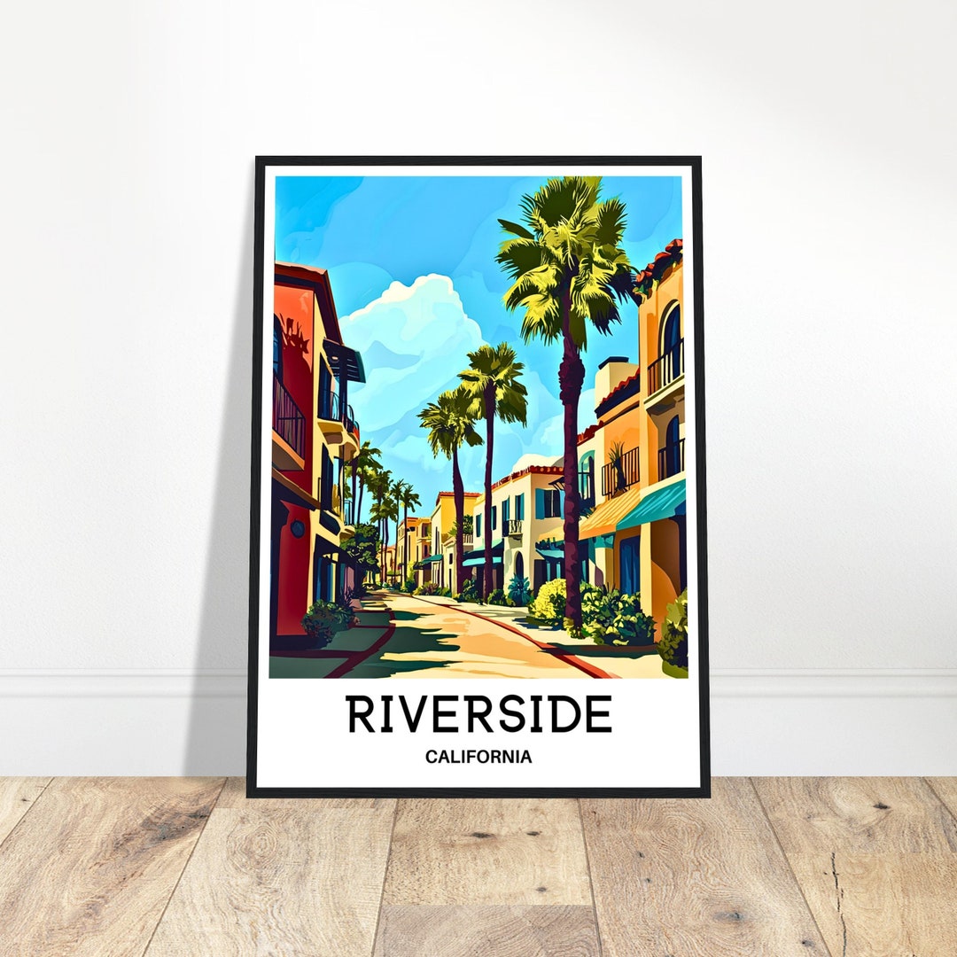 Riverside Travel Print Riverside Poster American Art Print California ...