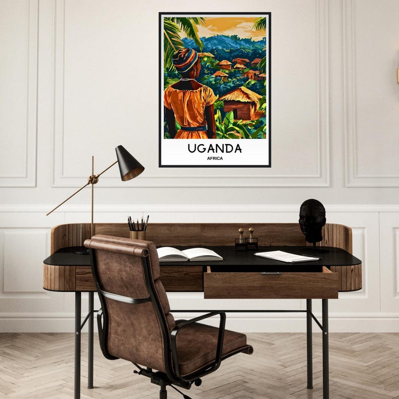 Uganda Travel Print Uganda Poster African Art Print Africa Lover Gift ...