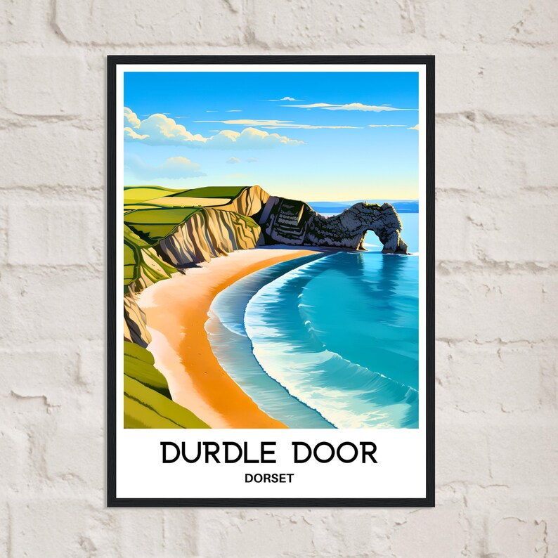 Durdle Door Travel Print Durdle Door Poster English Art Print England ...