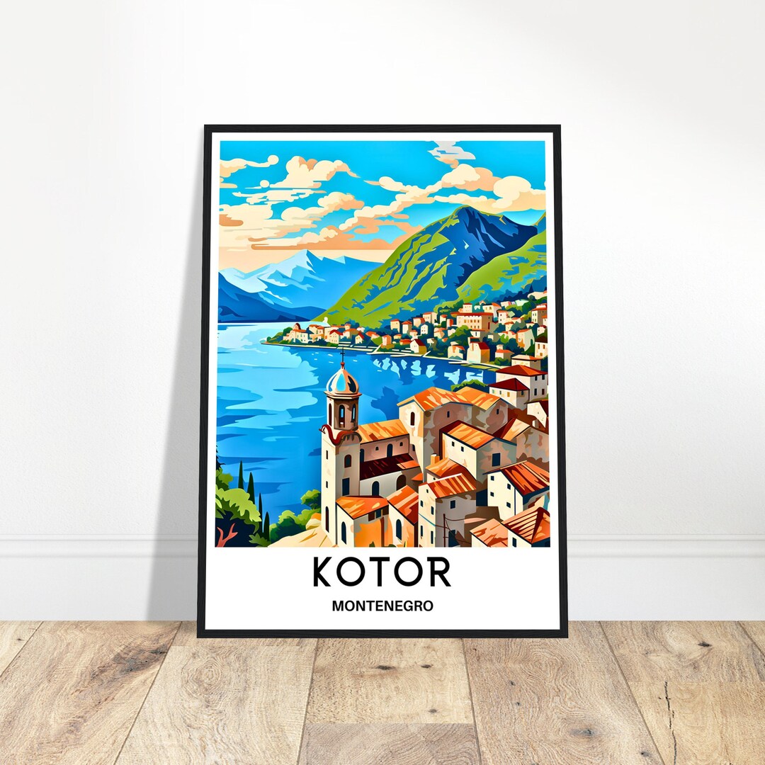 Kotor Travel Print Kotor Poster Montenegro Art Print Montenegro Lover ...