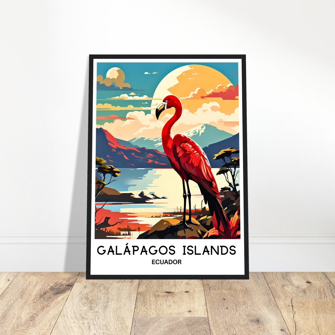 Galapagos Islands Travel Print Galapagos Islands Poster Ecuadorian Art ...