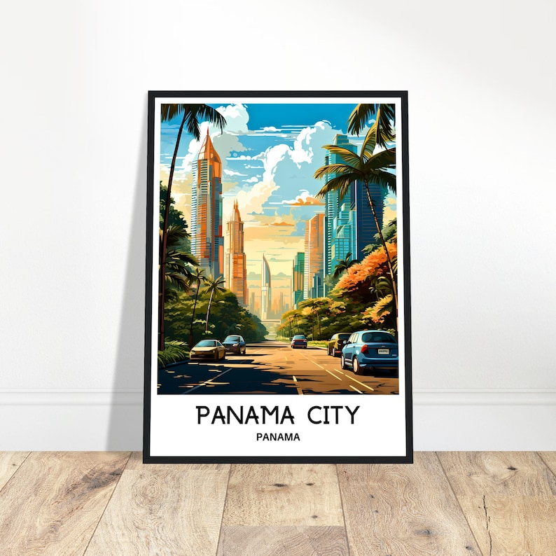 Panama City Travel Print Panama City Poster Panamanian Art Print Panama ...