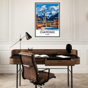 Chamonix Travel Print Chamonix Poster French Art Print France Lover ...