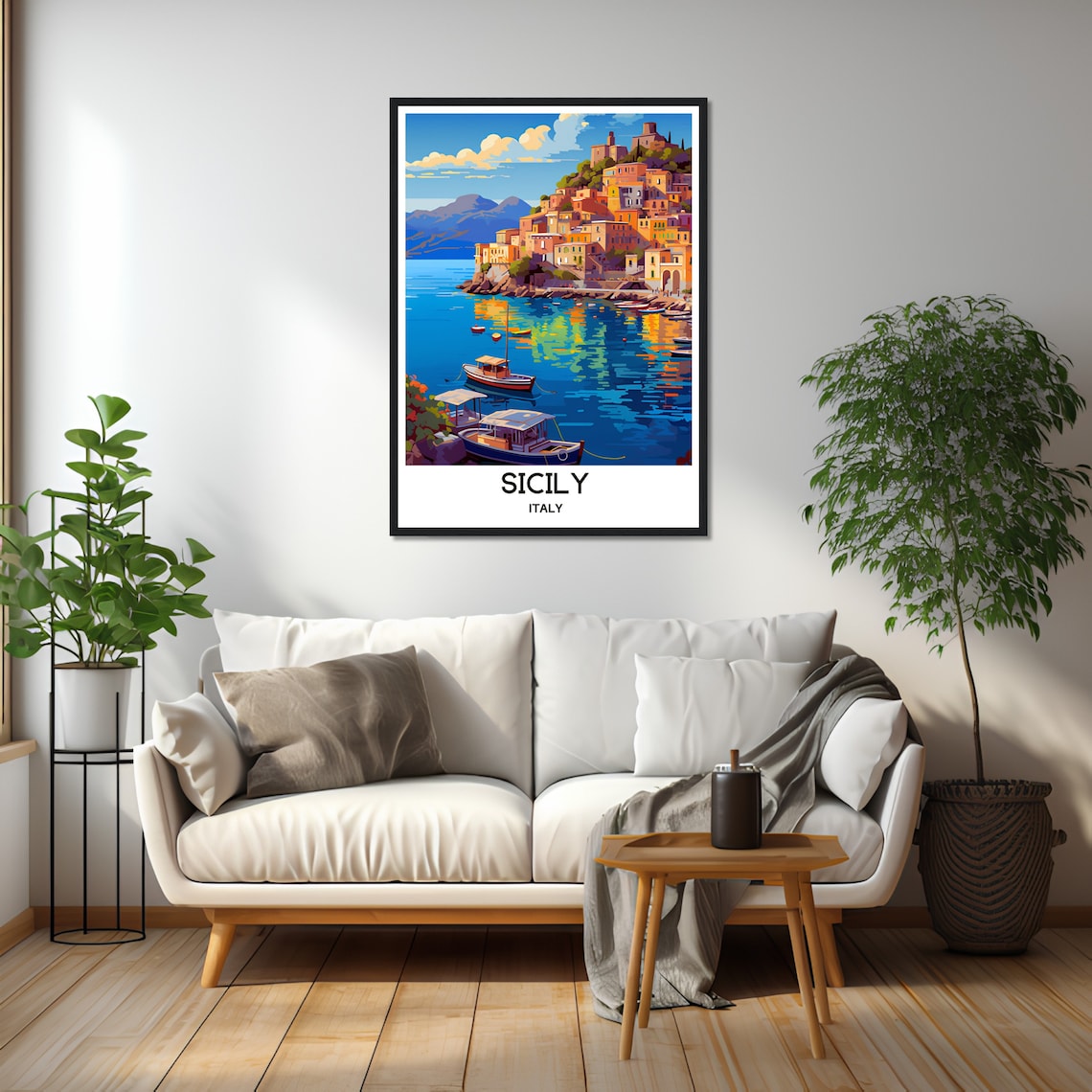 Sicily Travel Poster Sicily Travel Print Sicily Italy Travel Print ...