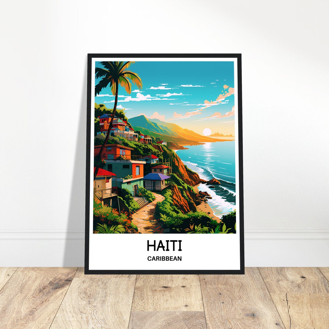 Haiti Travel Print Haiti Poster Caribbean Art Print Caribbean Lover ...