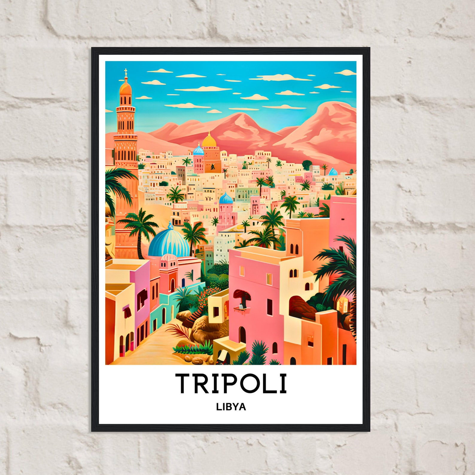 Tripoli Travel Print Tripoli Poster Libyan Art Print Libya Lover Gift ...