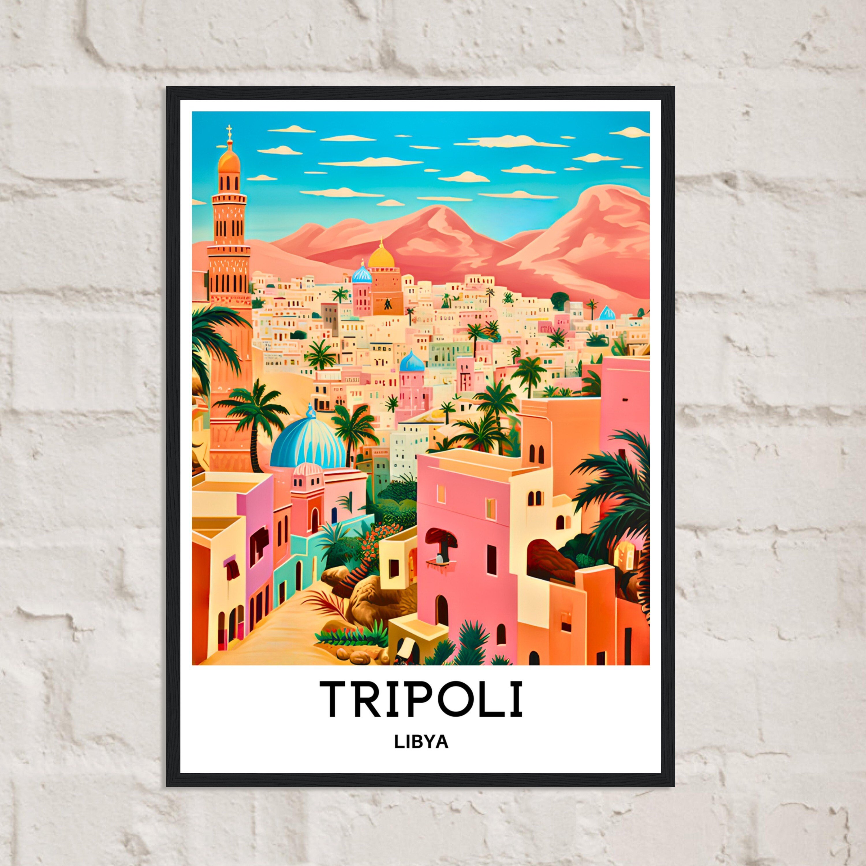 Tripoli Travel Print Tripoli Poster Libyan Art Print Libya Lover Gift ...