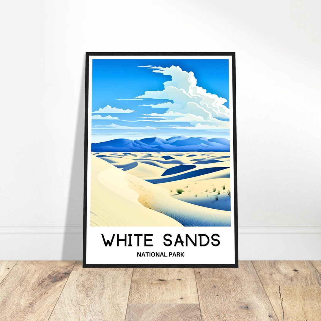 White Sands National Park Travel Print White Sands Poster American Art ...