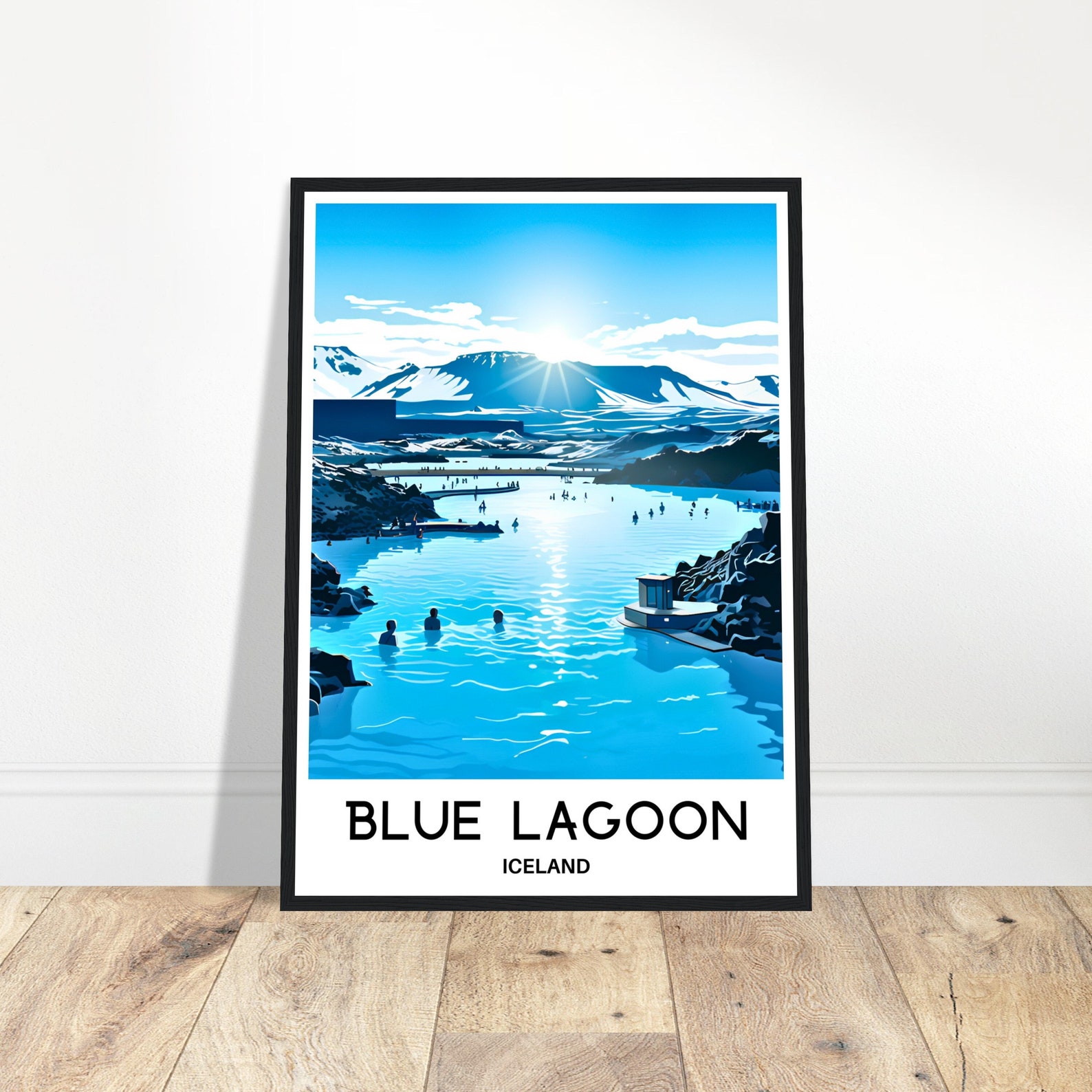 Blue Lagoon Travel Poster Blue Lagoon Travel Print Blue Lagoon Art ...