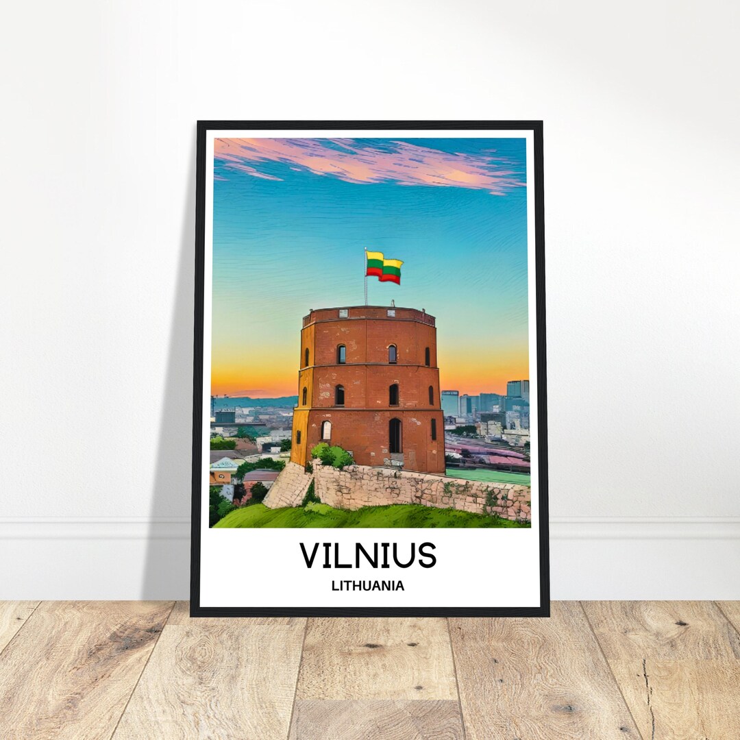 Vilnius Travel Print Vilnius Poster Lithuanian Art Print Lithuania ...