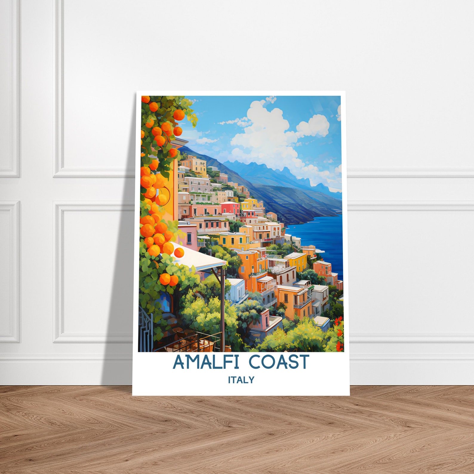 Amalfi Travel Poster, Amalfi Travel Print, Amalfi Coast Wall Art ...