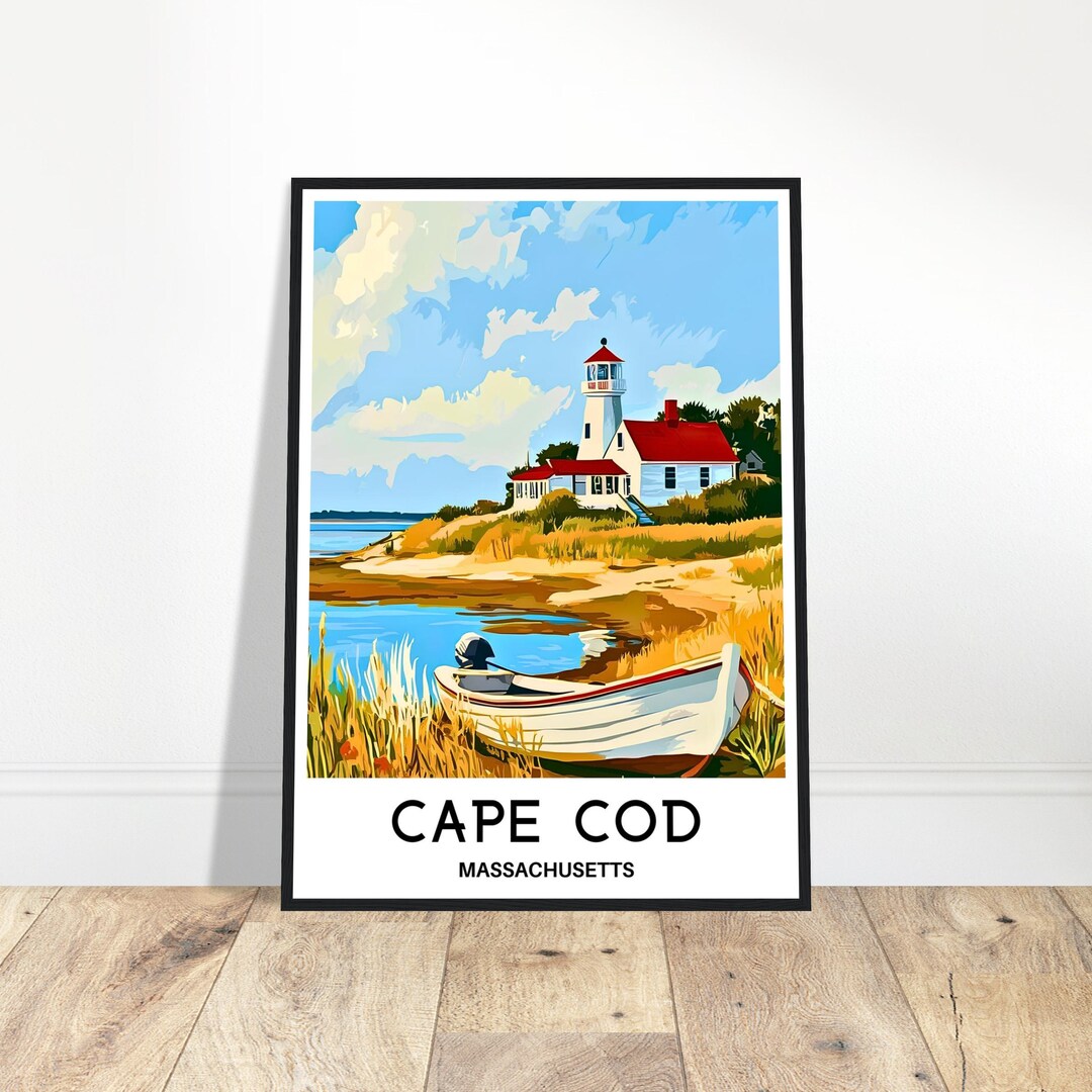 Cape Cod Travel Print Cape Cod Poster American Art Print Massachusetts ...