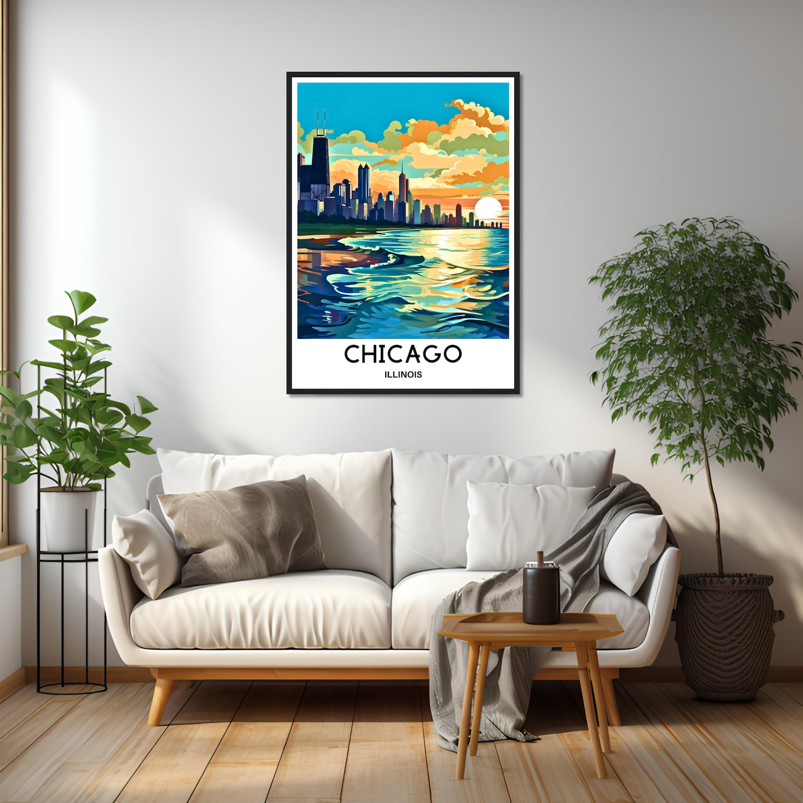 Chicago Travel Poster Chicago Travel Print Chicago Art Print Chicago ...