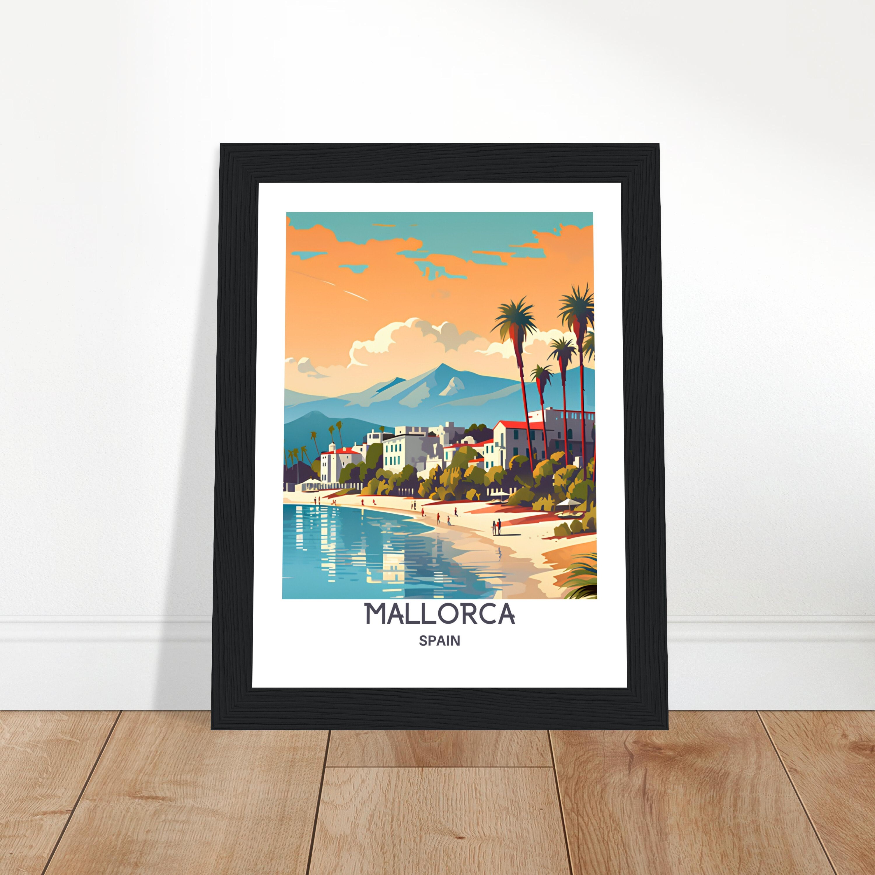 Spain Travel Poster, Mallorca Travel Print, Spain Travel Art, Majorca ...