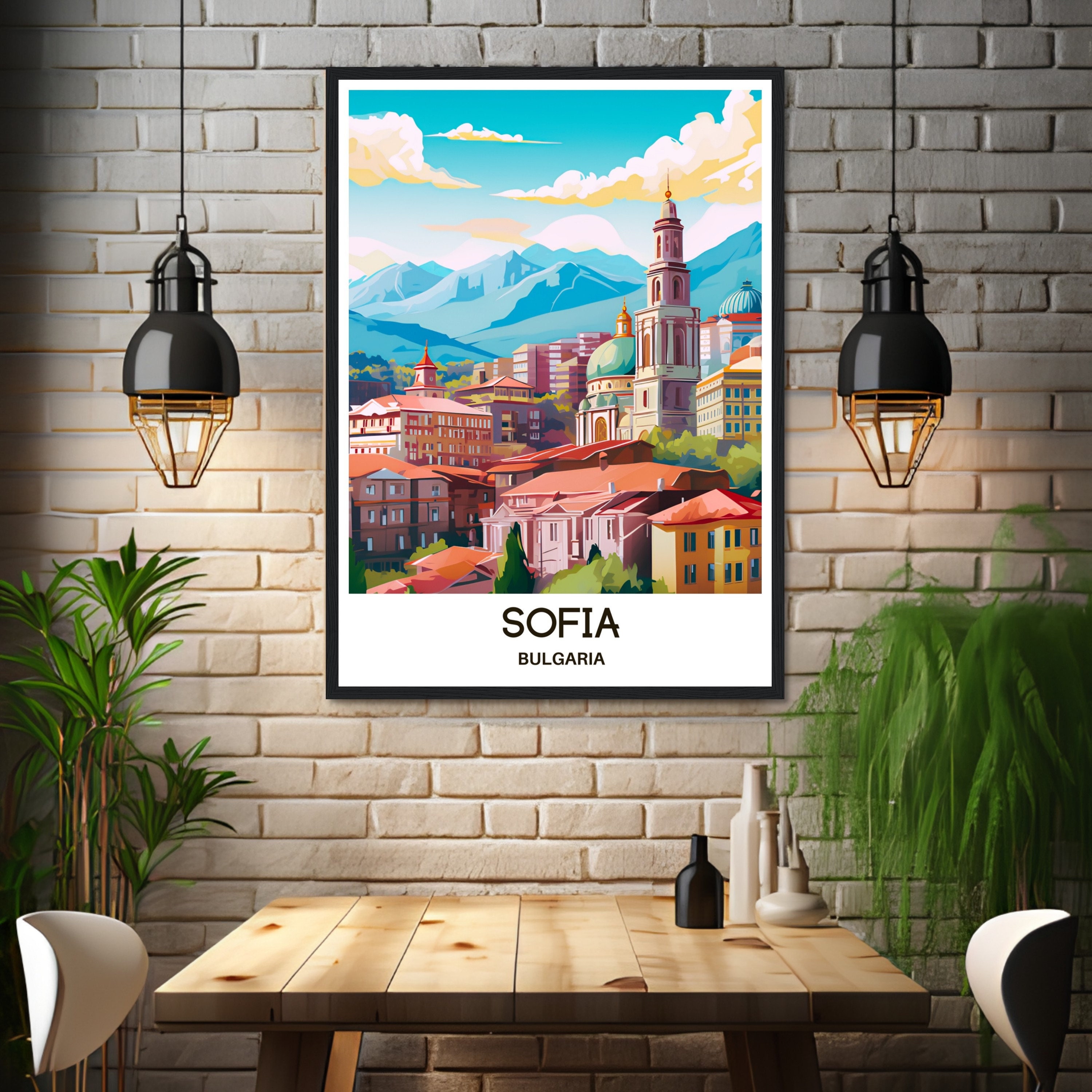 Sofia Travel Print Sofia Poster Bulgarian Art Print Bulgaria - Etsy