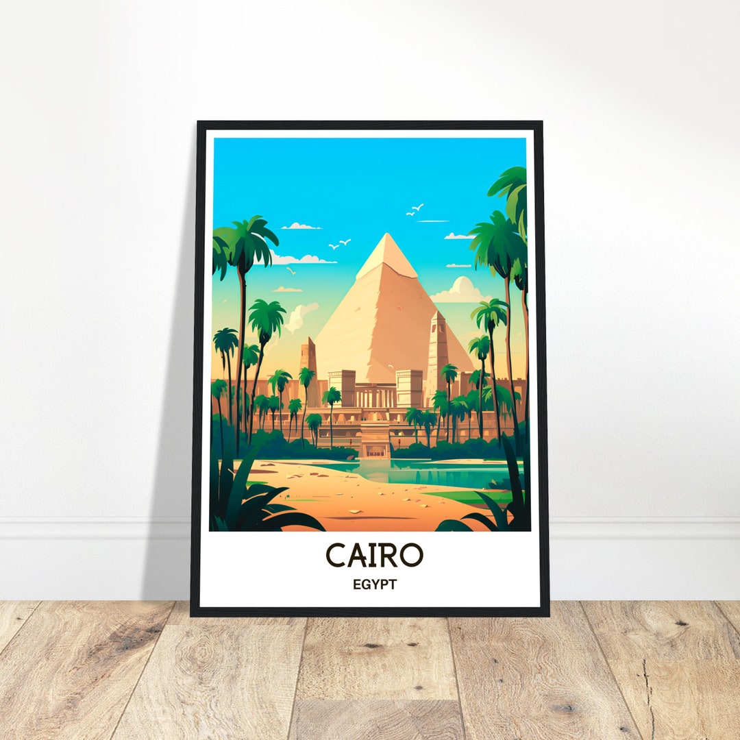 Cairo Travel Print Cairo Poster Egyptian Art Print Egypt Lover Gift ...