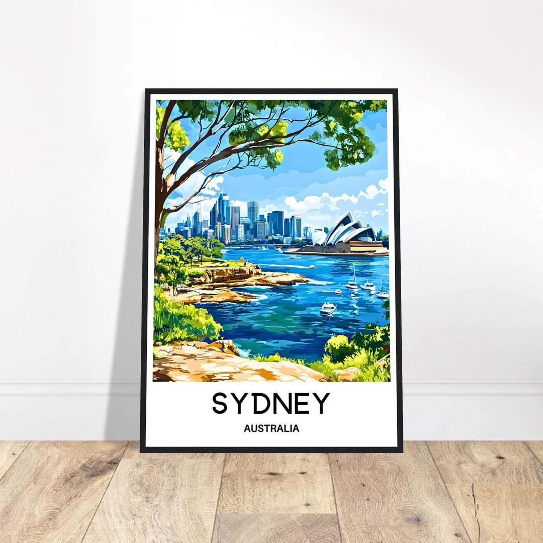 Sydney Travel Print Sydney City Poster Australian Art Print Australia ...
