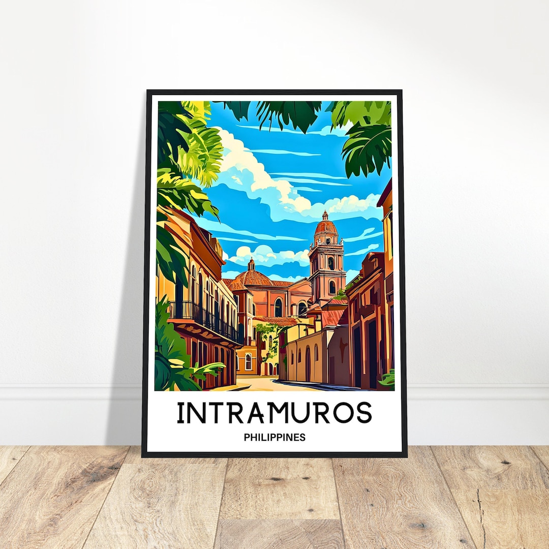 Intramuros Travel Print Intramuros Poster Philippines Art Print ...