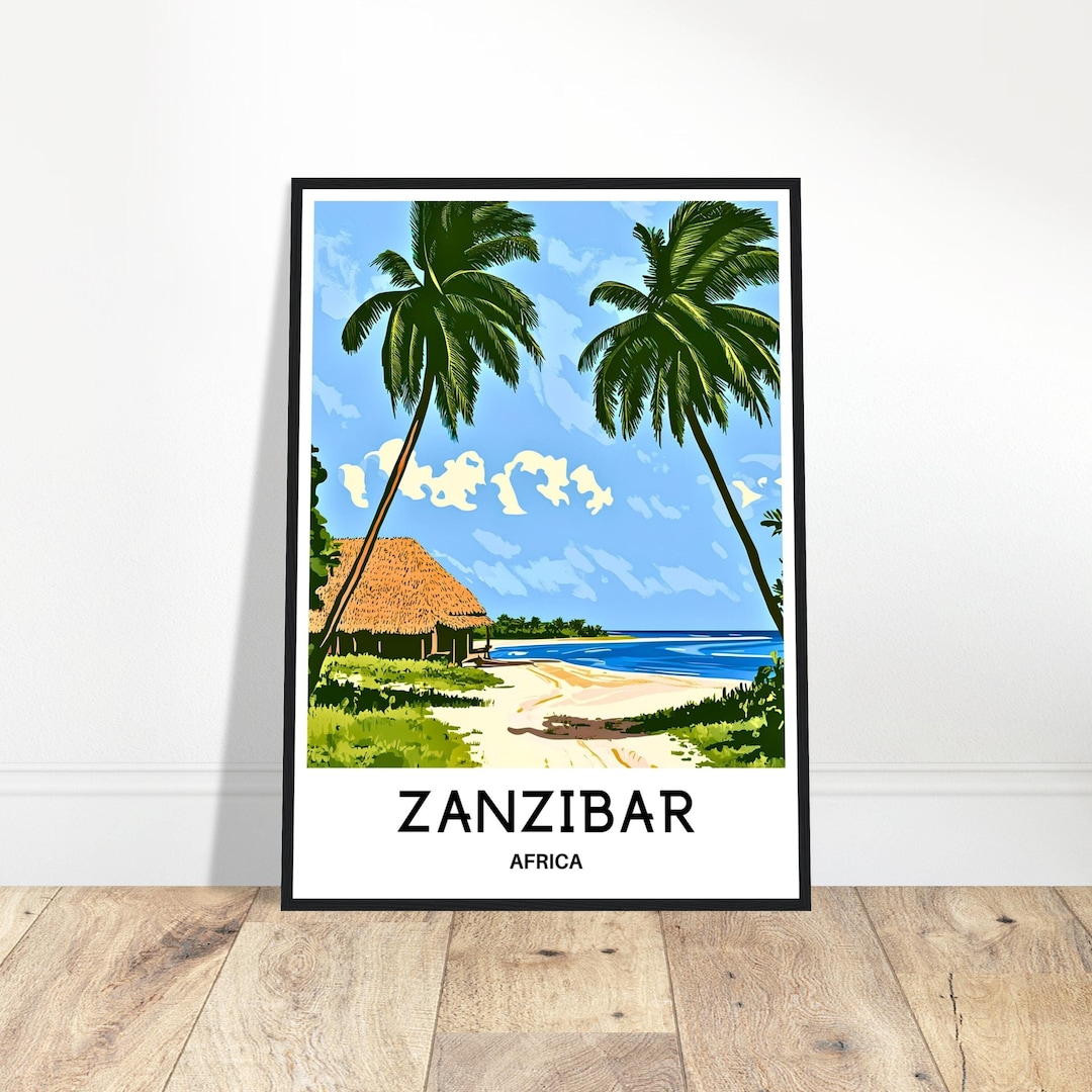 Zanzibar Travel Print Zanzibar Poster African Art Print Africa Lover ...