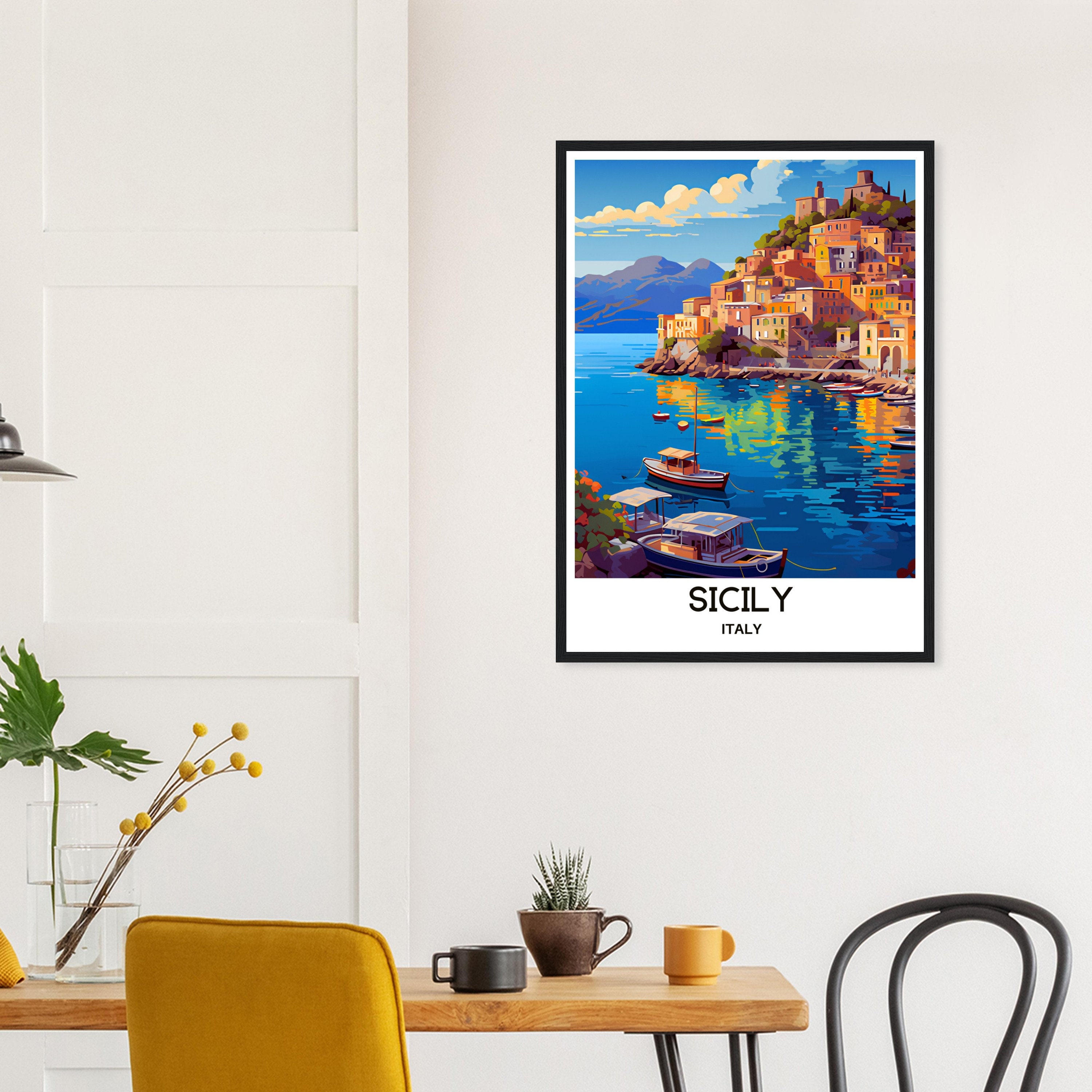 Sicily Travel Poster Sicily Travel Print Sicily Italy Travel Print ...