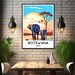 Botswana Travel Print Botswana Poster African Art Print Africa Lover ...