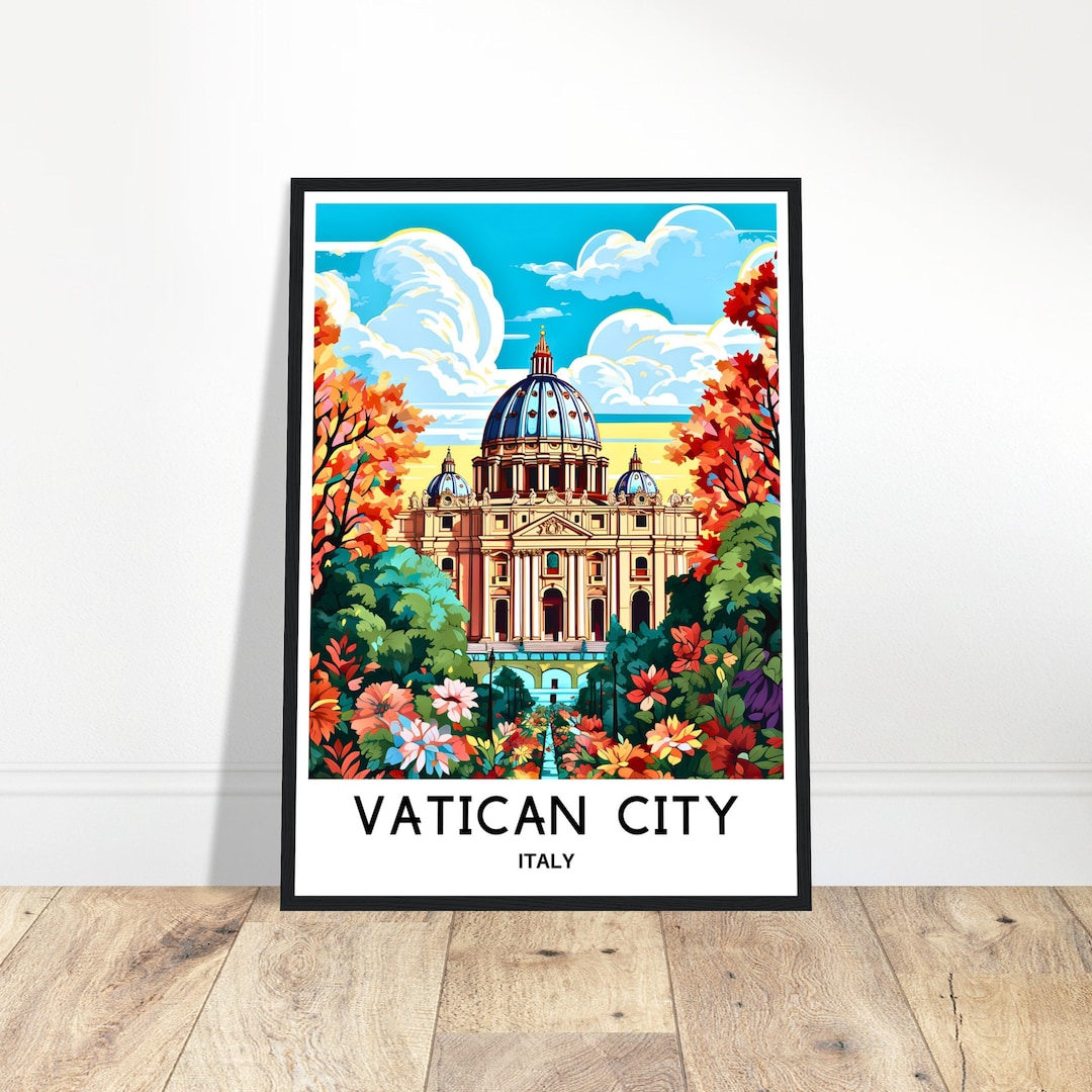 Vatican City Travel Print Vatican Poster Italian Art Print Italy Lover ...