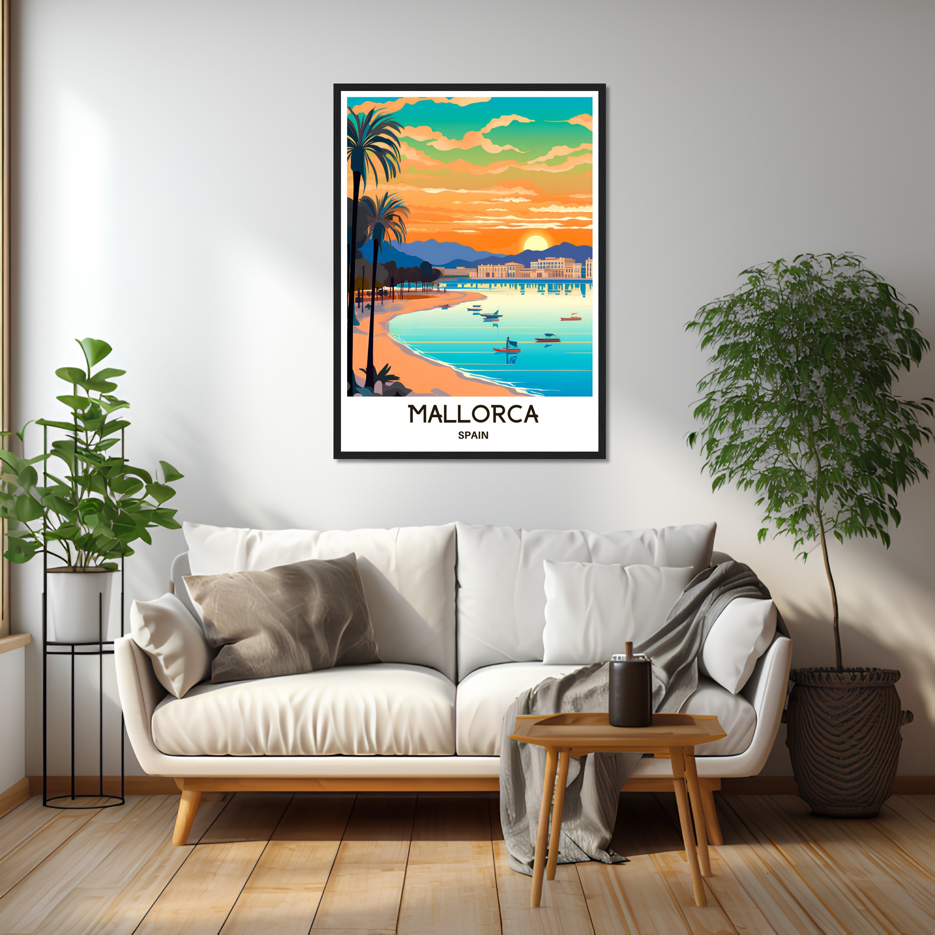 Mallorca Travel Print Majorca Travel Poster Spanish Art Print - Etsy UK
