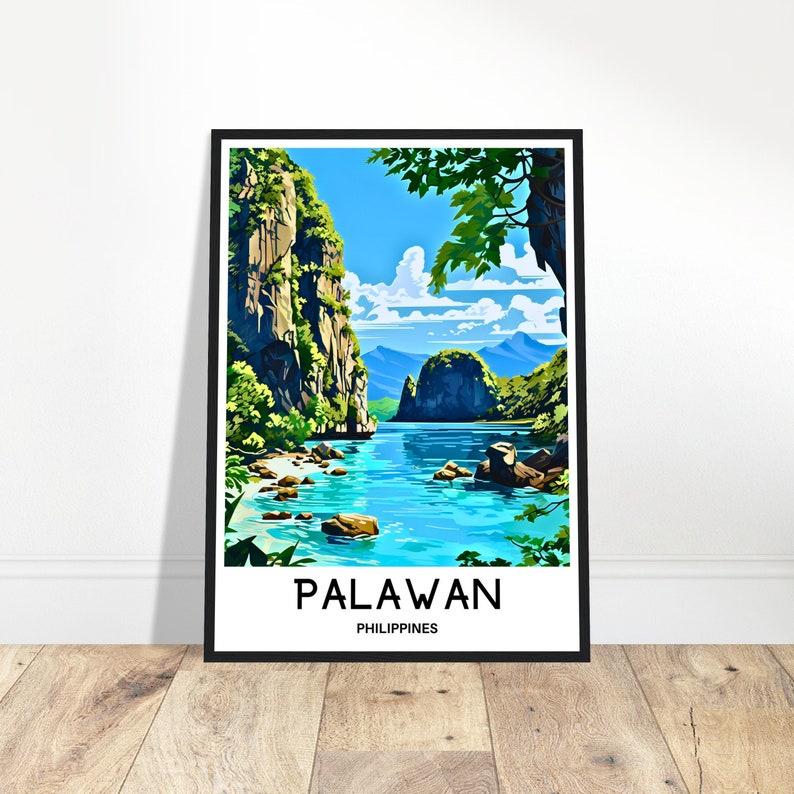Palawan Travel Print Palawan Poster Philippines Art Print Philippines ...