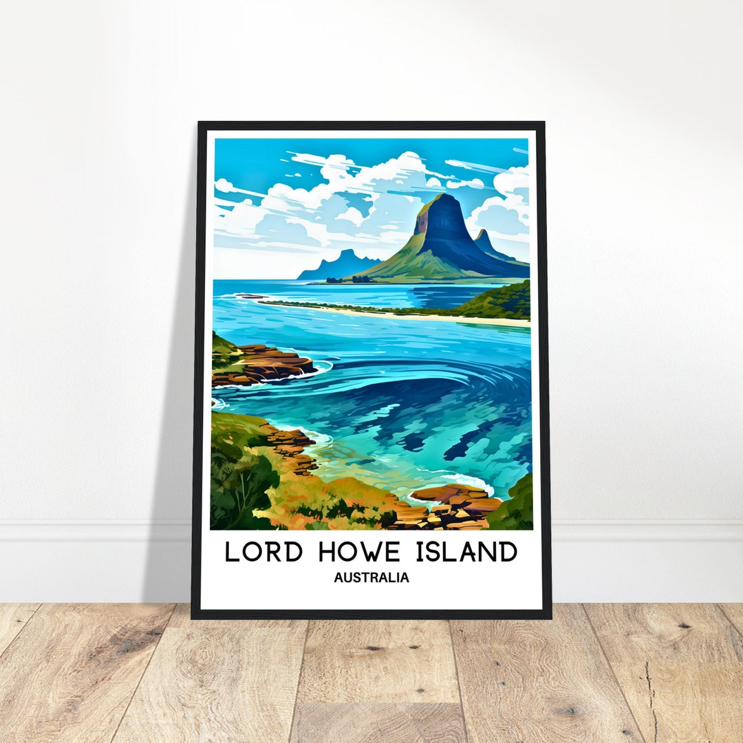 Lord Howe Island Travel Print Lord Howe Island Poster Australian Art ...