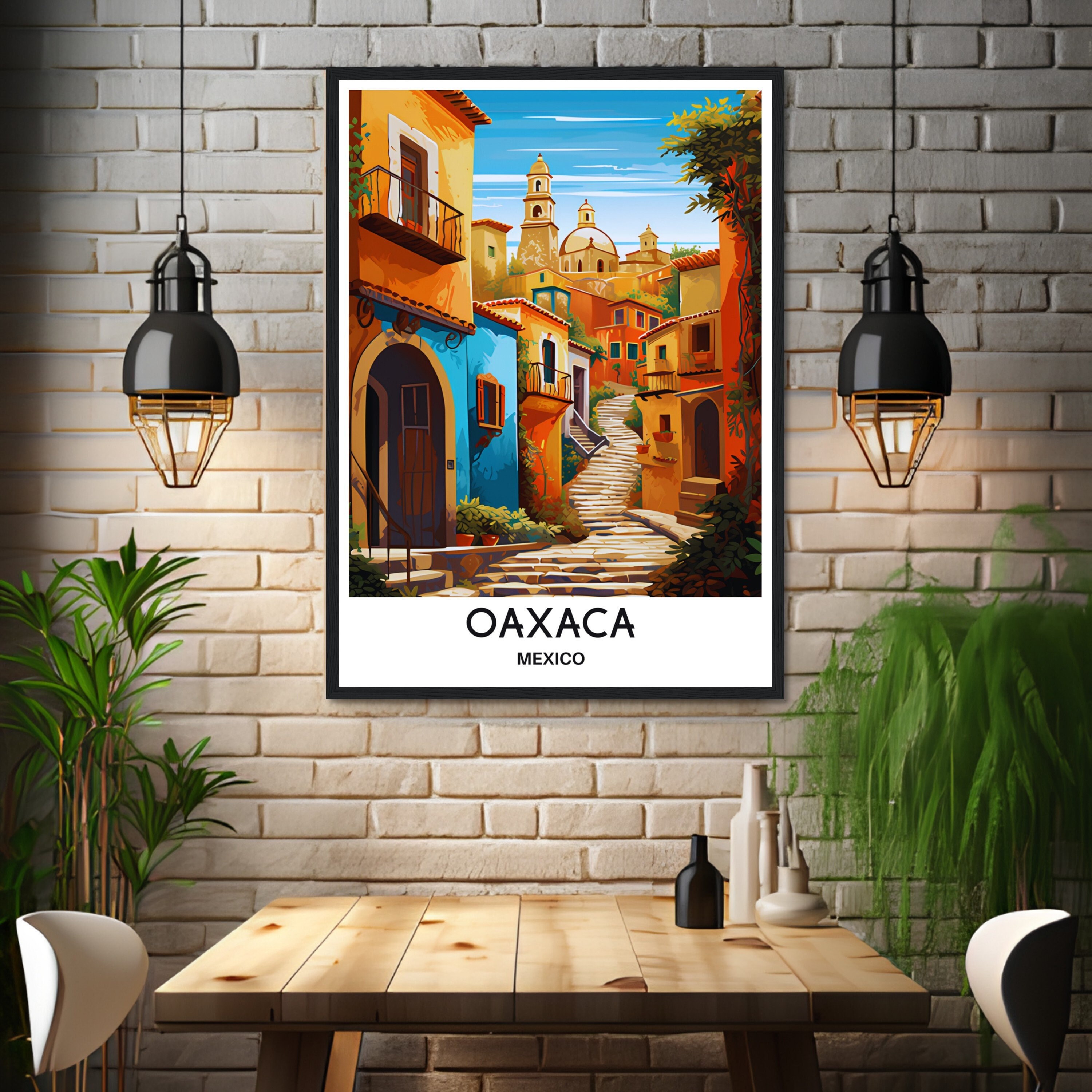 Oaxaca Travel Poster Oaxaca Travel Print Oaxaca Mexico Print Oaxaca ...