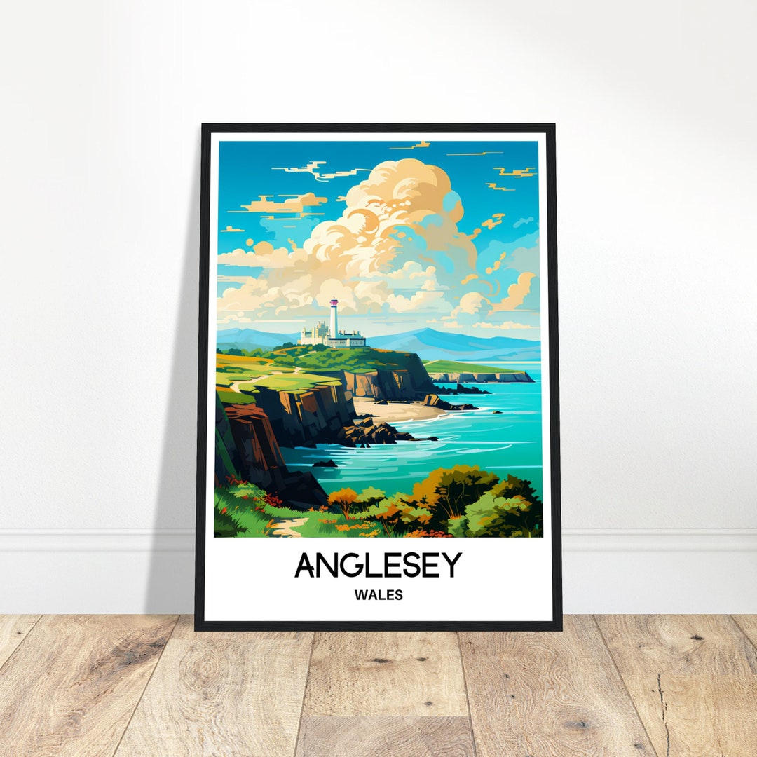 Anglesey Travel Print Anglesey Poster Welsh Art Print Wales Lover Gift ...