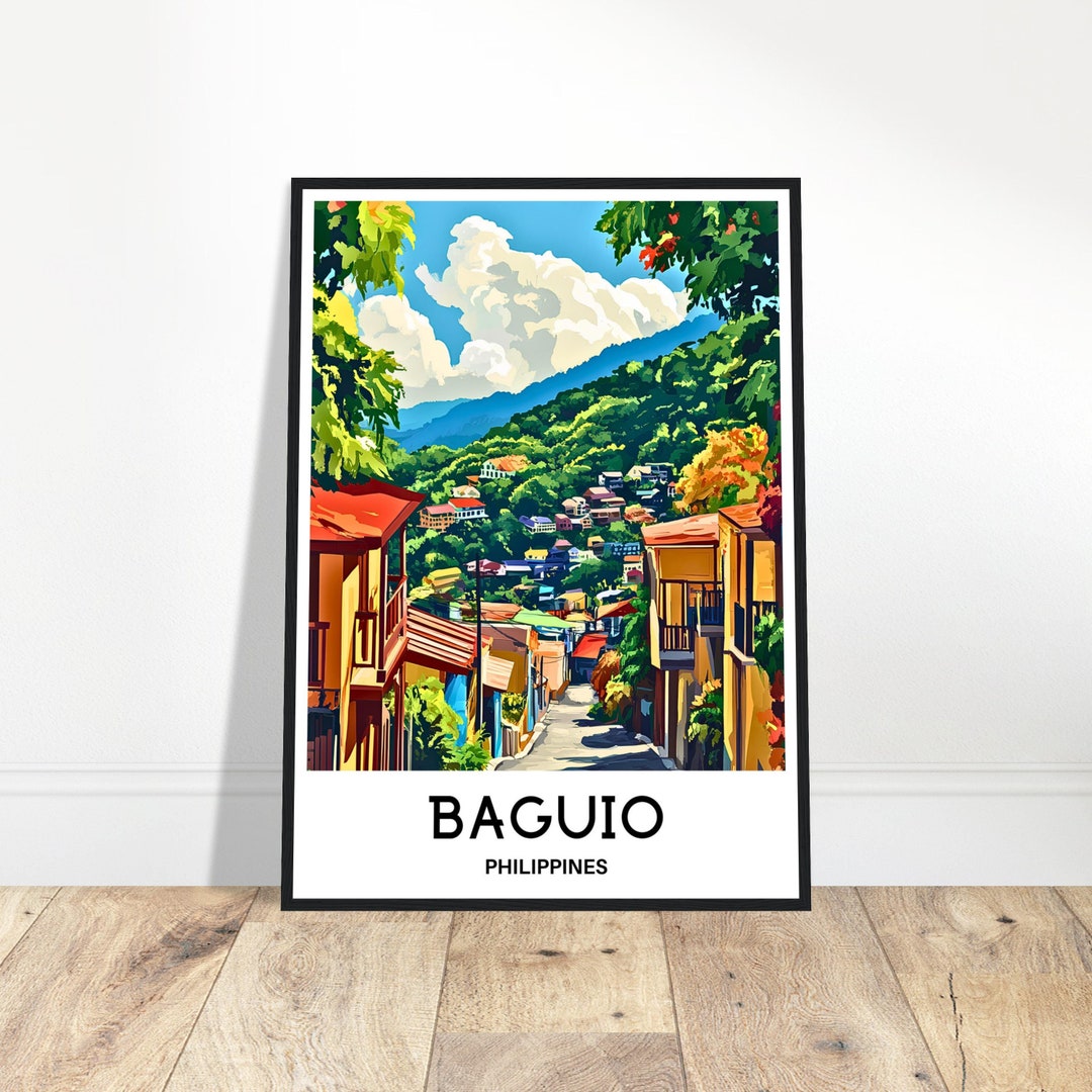 Baguio Travel Print Baguio City Poster Philippines Art Print ...