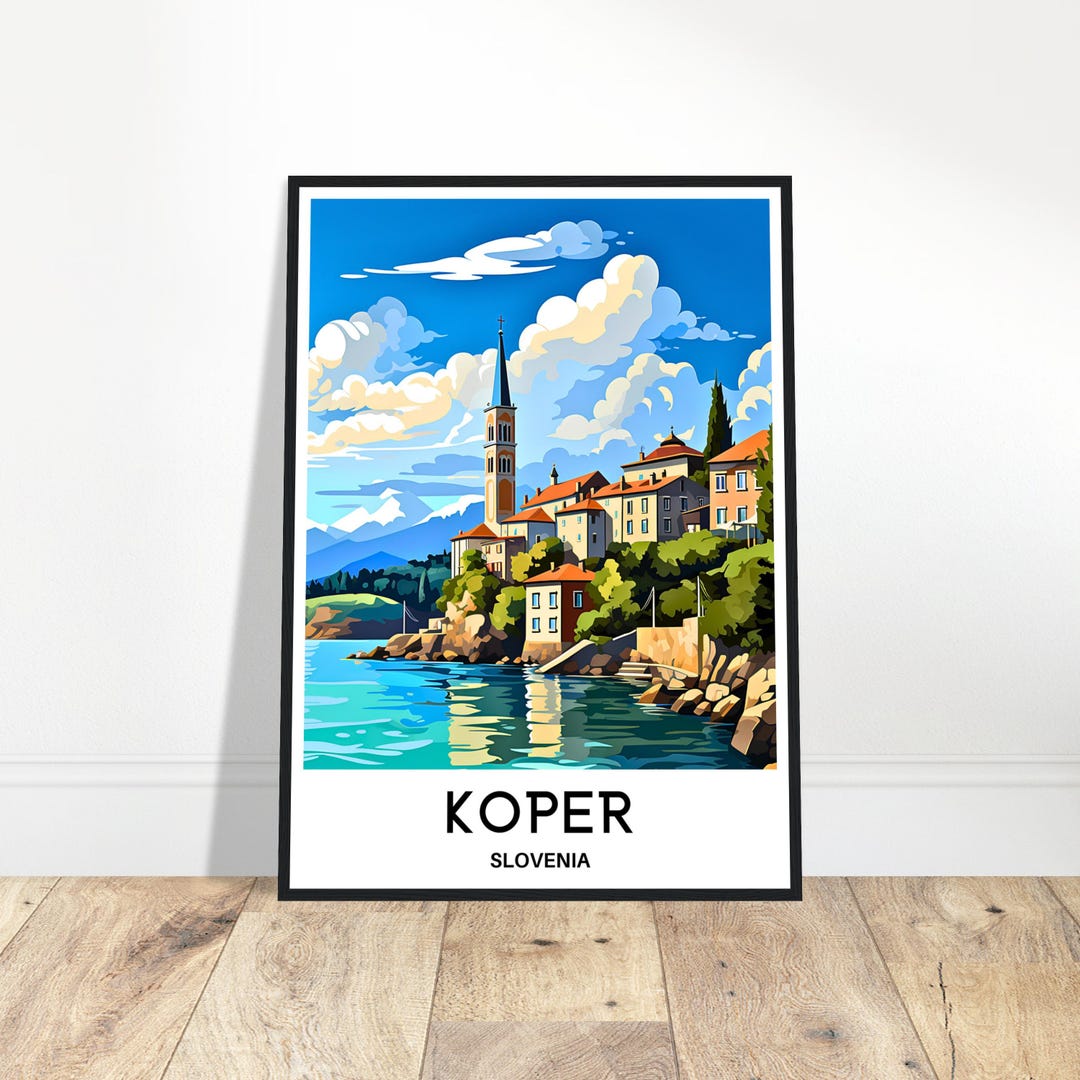 Koper Travel Print Koper Poster Slovenian Art Print Slovenia Lover Gift ...