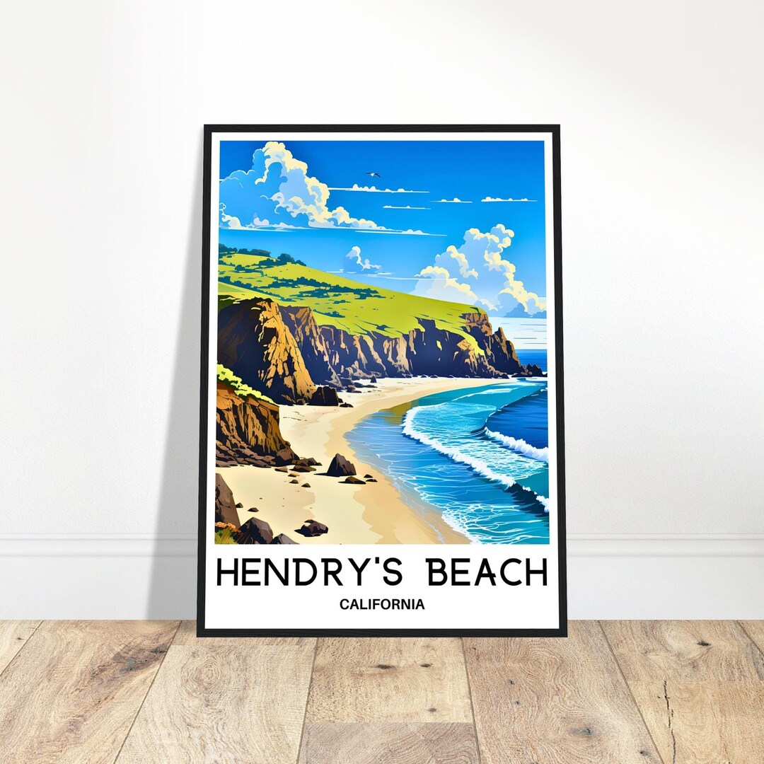 Hendry’s Beach Travel Print Hendry’s Beach Poster American Art Print ...