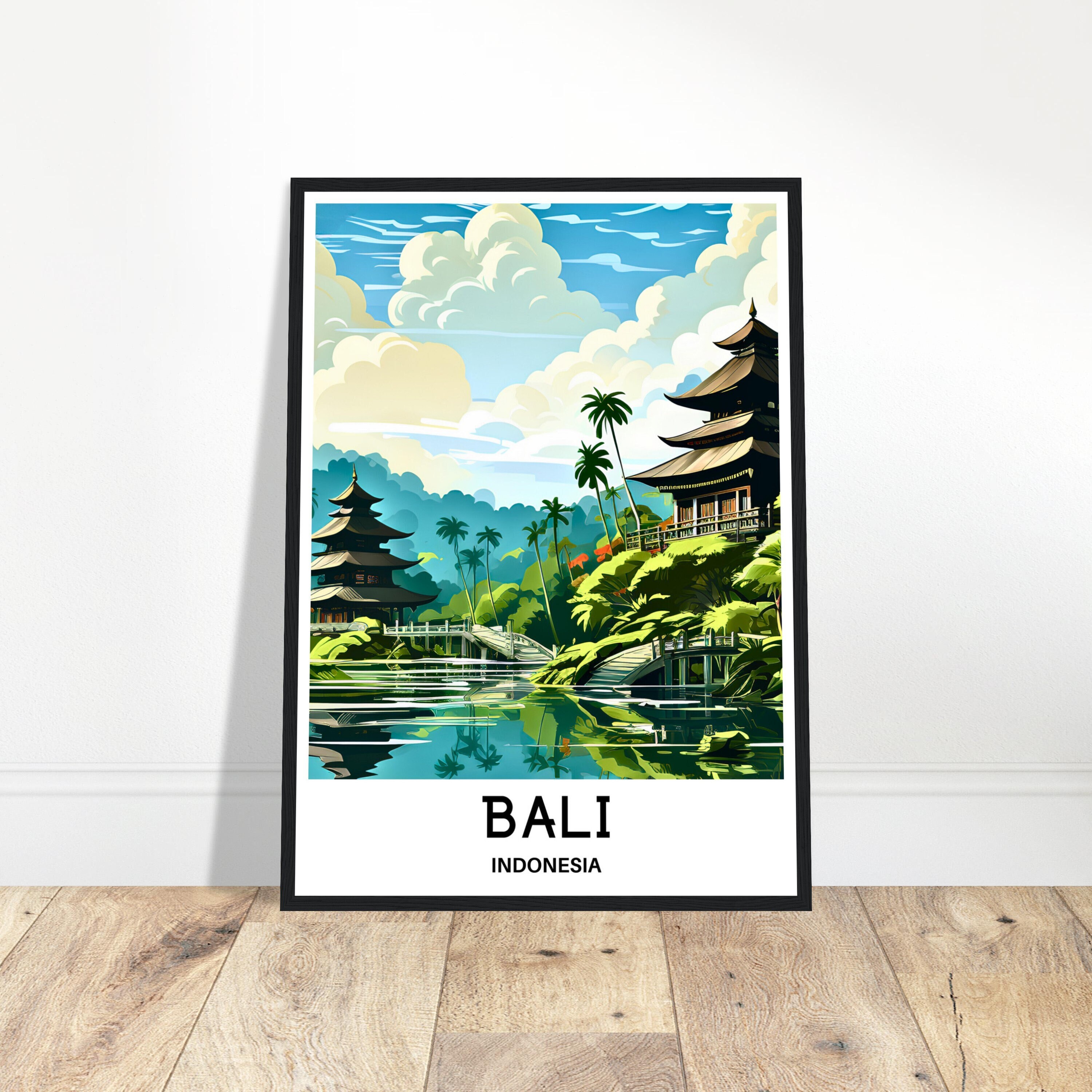 Bali Travel Print Indonesia Poster Indonesian Art Print Bali Lover Gift ...